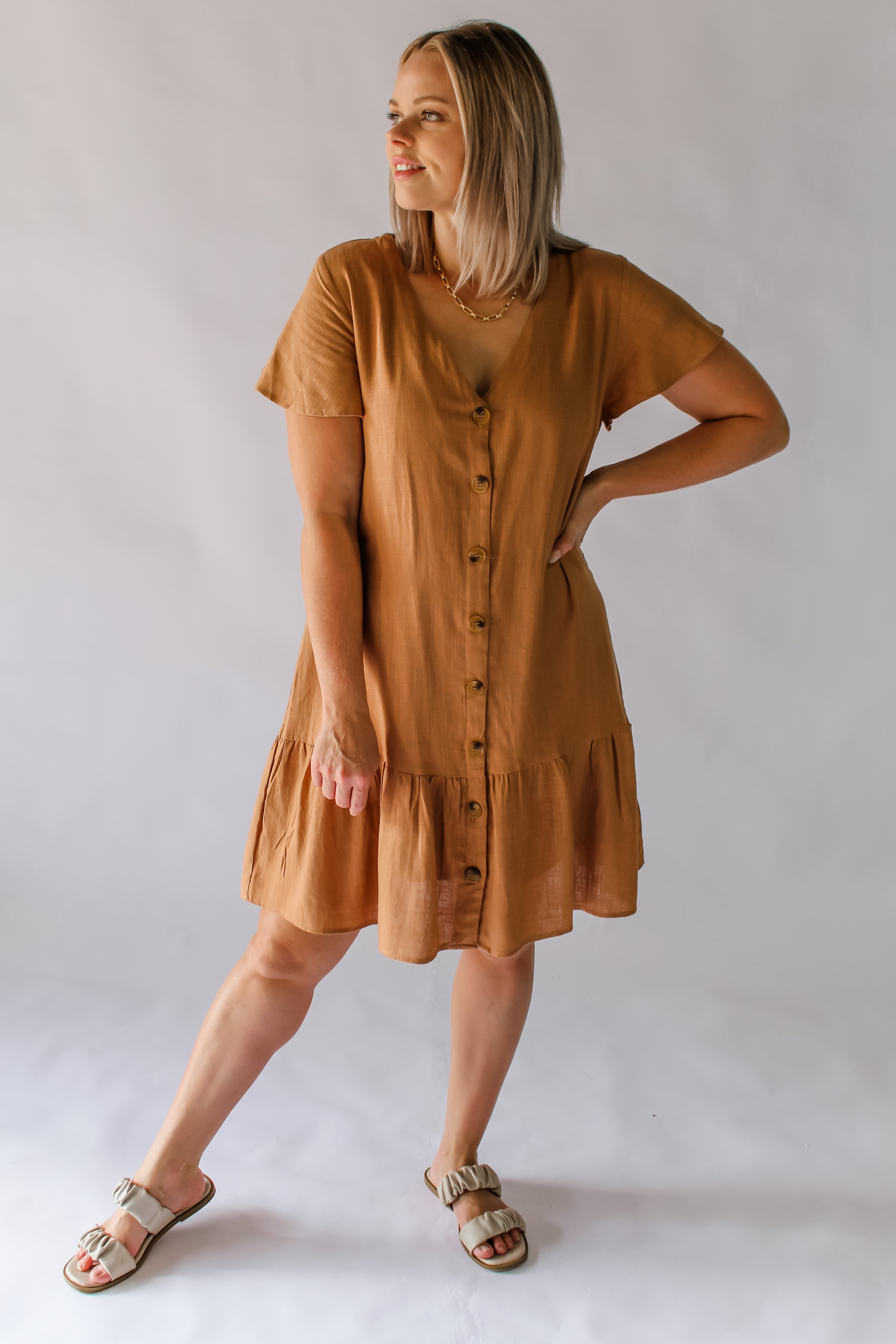 TIFF DRESS - RUST – Everyday Runway